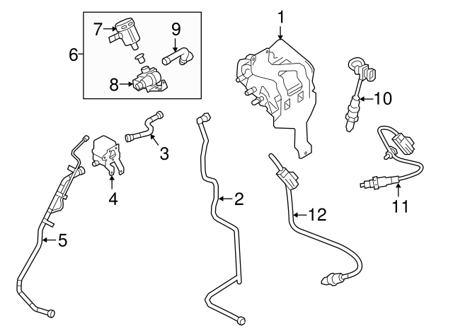 LR106366 - Vapor Canister Purge Valve Assembly 2018-2023 Land Rover ...