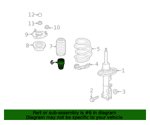 2016-2020 Toyota Strut Bumper 48304-WB002 | Toyota Parts