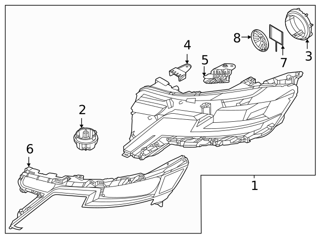 2022 Kia Carnival Trim Bezel 92136-R0010 | TascaParts.com