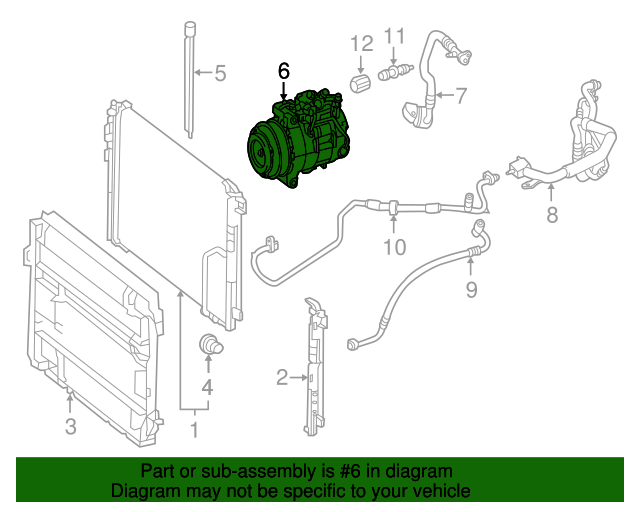 000-830-76-00-80 - A/C Compressor 2012-2018 Mercedes-Benz | Mercedes ...