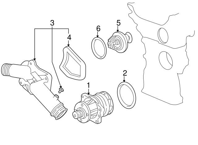 Genuine BMW 11-53-7-511-083 | Engine Coolant Thermostat | FREE Shipping ...