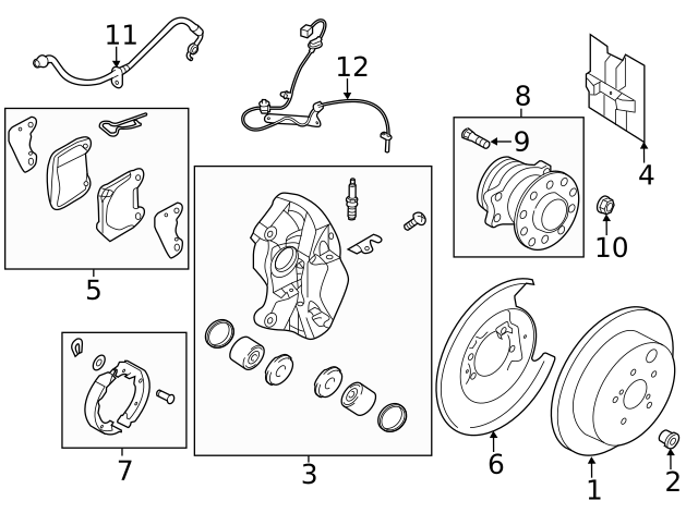 SU003-00664 - Rear Speed Sensor - 2013-2020 Toyota | OEM Genuine Toyota ...