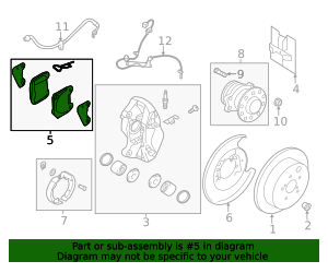2019-2020 Toyota 86 Brake Pads Rear SU003-07219 | Toyota Parts Center