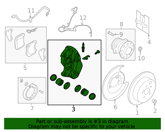 SU003-07203 - Caliper Assembly - 2019-2020 Toyota 86 | OEM Genuine ...