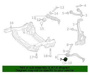 213-333-08-00 - Suspension Lateral Arm Bushing 2017-2023 Mercedes-Benz ...