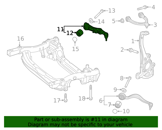 2053306710 - Lower Control Arm 2016-2023 Mercedes-Benz ...