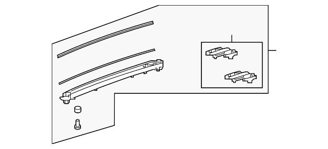 205-780-10-00-28 - Slide Rail 2016-2019 Mercedes-Benz | Mercedes-Benz ...