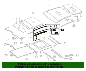 205-780-10-00-28 - Slide Rail 2016-2019 Mercedes-Benz | Mercedes-Benz ...