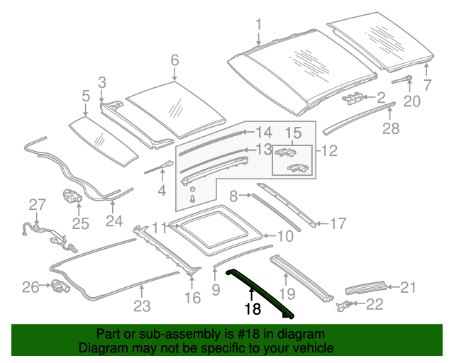 2016-2022 Mercedes-Benz Sunroof Cover 253-780-23-00-9F67 | AutoNation Parts
