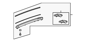 2016-2019 Mercedes-Benz Slide Rail 205-780-10-00-28 | MB OEM Parts