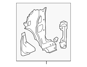 22932378 - Passenger Side Body Hinge Pillar Inner Panel 2010-2016 Buick ...