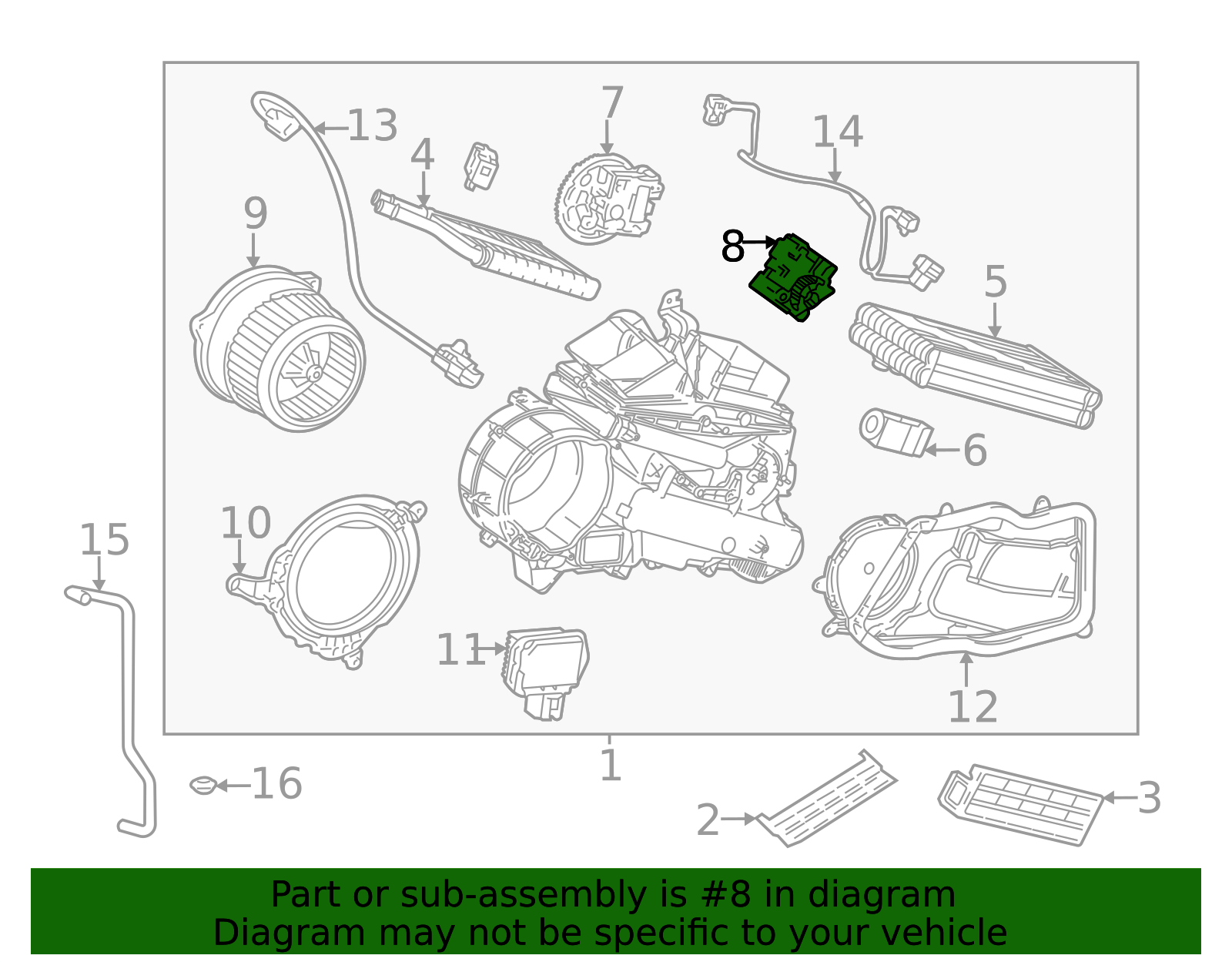 2021-2024 Toyota Sienna HVAC Blend Door Actuator 87106-08150 | Toyota ...
