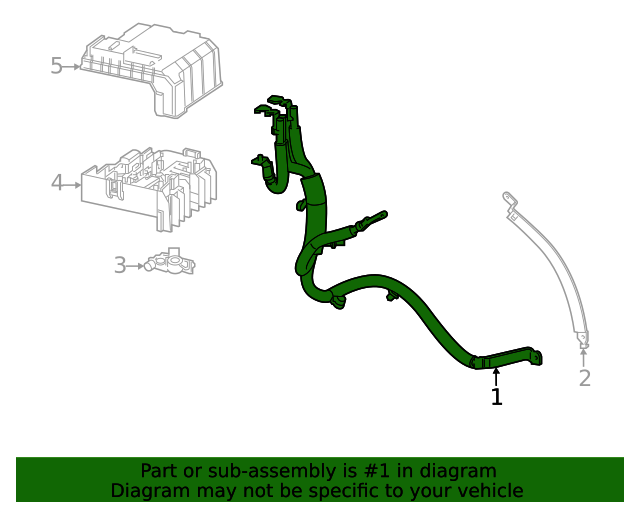 87866957 - Starter Solenoid Cable AutoNationParts.com