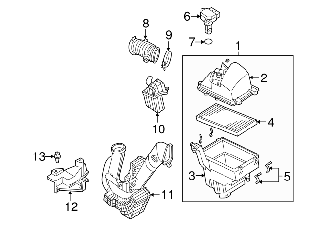 2004-2015 Mazda Filter Element LF50-13-Z40A-9U | RealMazdaParts.com