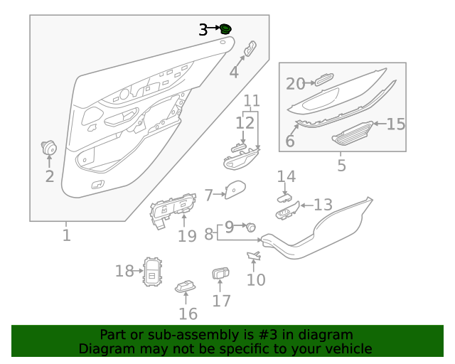 257-766-00-00-9051 - Lock Knob Bezel 2019-2023 Mercedes-Benz | Mercedes ...