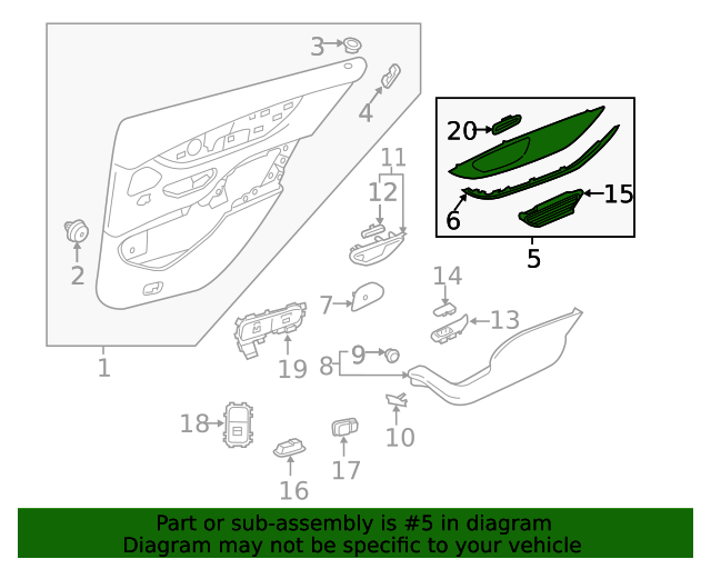 2022-2023 Mercedes-Benz Upper Trim 290-730-36-01 | MB Dealer Parts