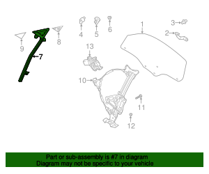 82520-2C000 - Sash Channel - 2003-2008 Hyundai Tiburon | Conicelli Hyundai