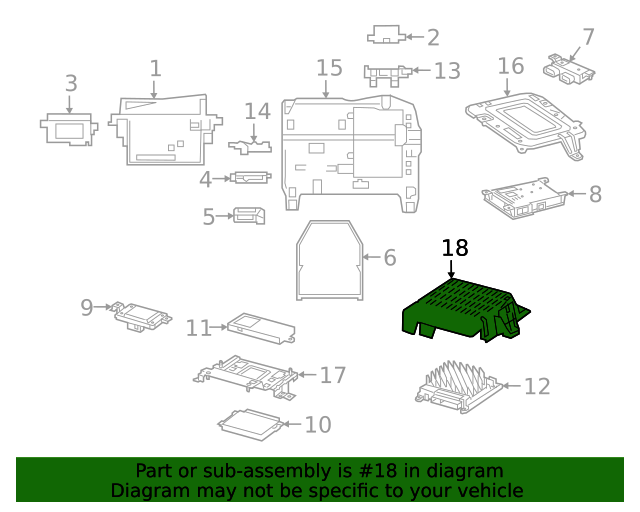 247-545-40-00 - Control Module Bracket 2019-2021 Mercedes-Benz ...