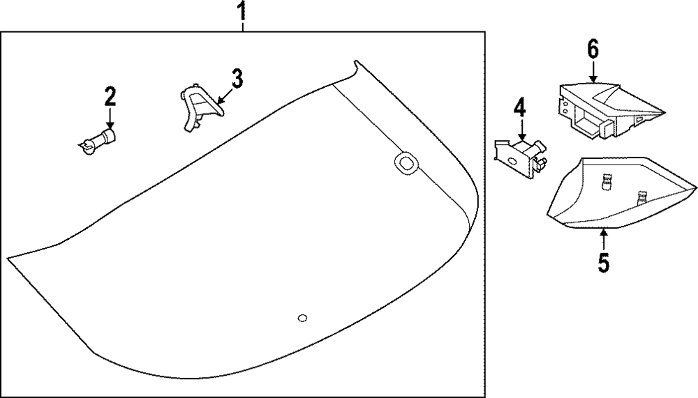 2023-2025 Nissan ARIYA Lift Gate Glass 90300-5MS0A | Bill Kay Nissan Parts
