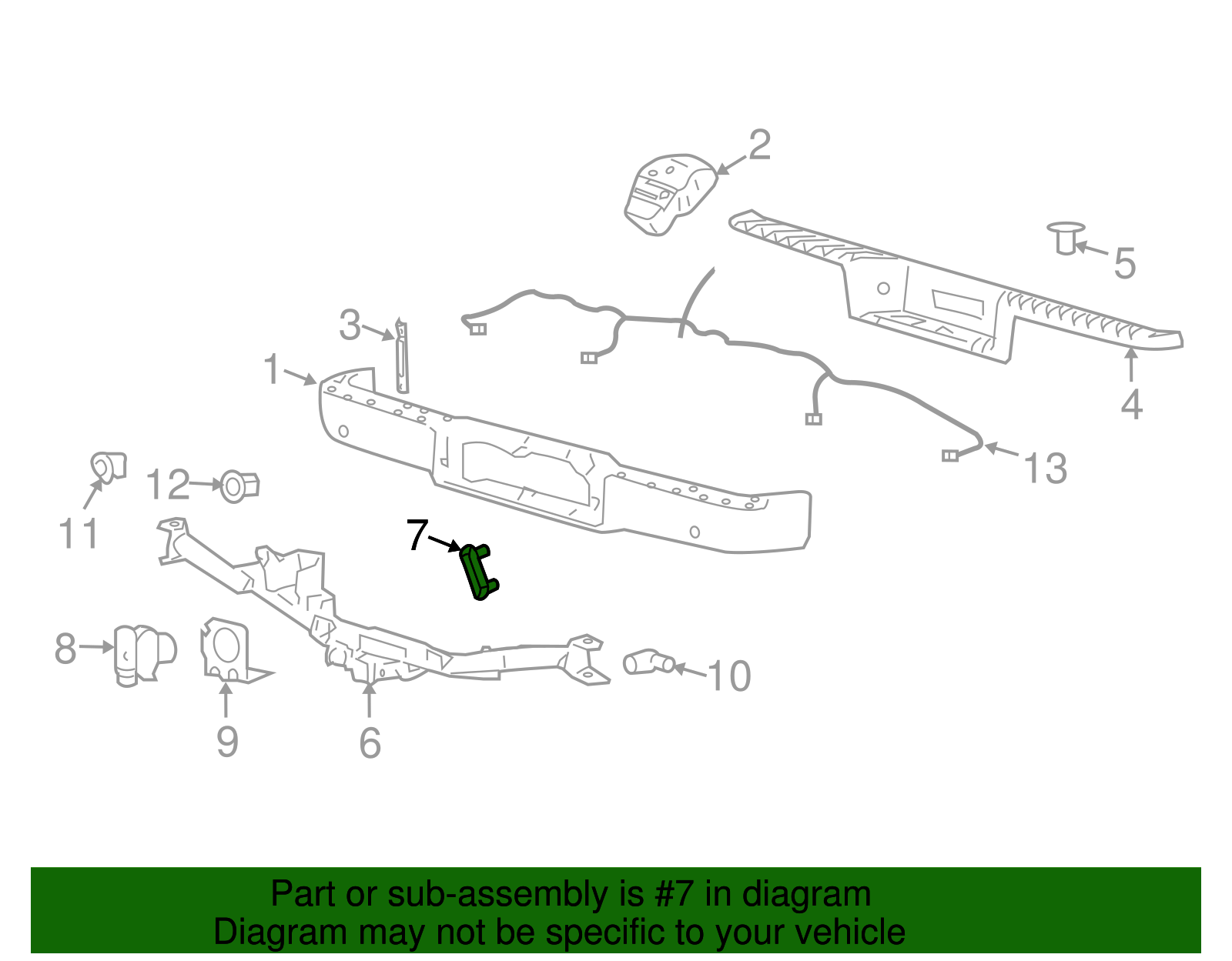 5L3Z-17C886-AA - Bumper Bracket Bolt Plate 2006-2014 Ford | Big 3 Auto ...