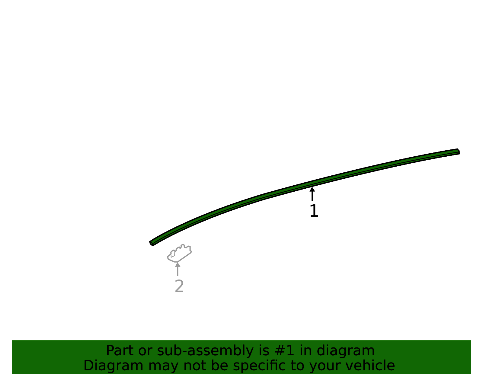 2019-2025 Toyota Drip Molding 7555512210 | Retail Performance Auto Parts