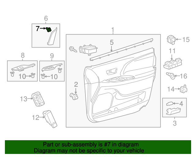 62217-13010 - Upper Center Pillar Trim Clip - 2003-2024 Toyota | OEM ...