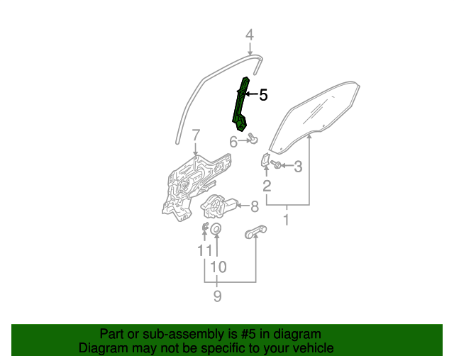 83550-2F000 - Guide Channel 2004-2009 Kia | Kia.Parts Store