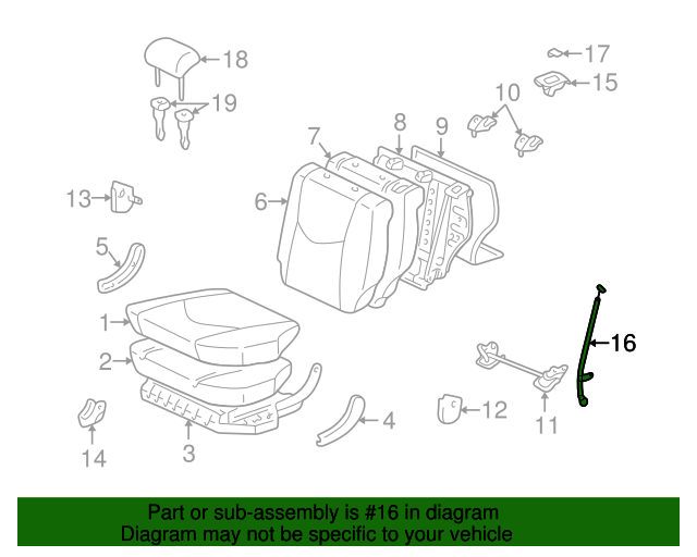 2001-2003 Toyota Highlander Release Cable 72590-48040 | Toyota Parts Center