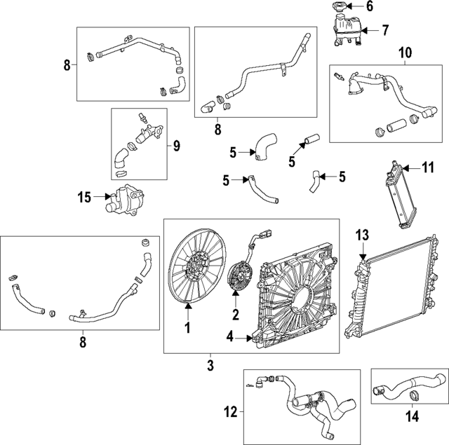 2019-2023 GM Thermal Bypass Hose 12668044 GM | GMPartsDirect.com