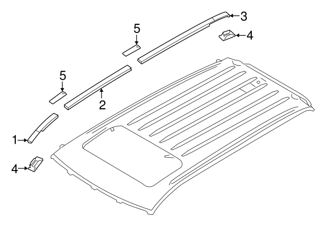 7400A755 - Drip Molding 2014-2022 Mitsubishi | Mitsubishi Direct Parts