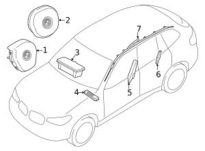Genuine BMW 72-12-7-409-345 | Head Air Bag | FREE Shipping on Most ...