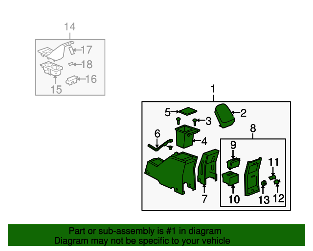 Buy Genuine GM Auto Parts - Compartment (Part # 20832907) | GM Parts Store