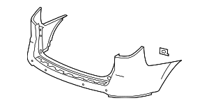 2013-2017 Chevrolet Traverse Rear Bumper Cover 23328041 GM ...