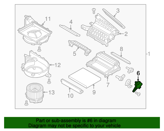 2017-2022 Hyundai Ioniq HVAC Air Adjustment Control Motor 97124-G2000 ...