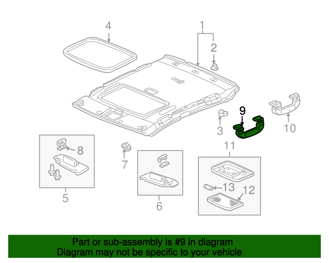 83240-S0K-A00ZC - Grab Rail Assembly *YR169L* (Mild Beige) 1999-2003 ...