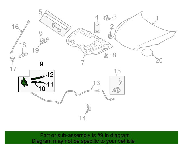 53510-02310 - Lock Assembly - 2009-2013 Toyota Matrix | OEM Genuine ...