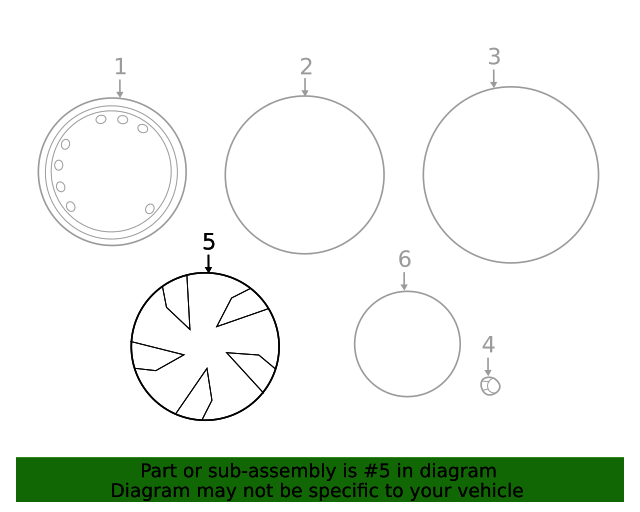 2023-2024 Nissan Altima Wheel Cover 40315-9HF0A | AutoNation Parts