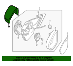 2011-2018 Volkswagen Jetta Door Mirror Cover 5C6-857-538-B-GRU | VW ...