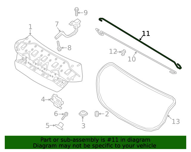 2022-2024 Hyundai Elantra N Torsion Bar 81291-IB000 | OEM Parts Online