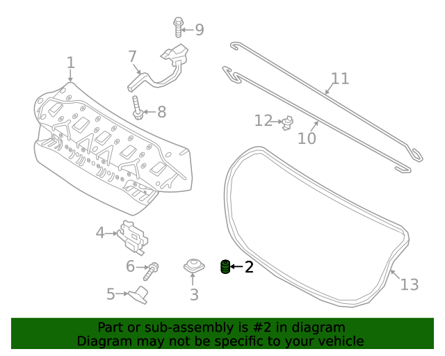 2018-2024 Hyundai Overslam Bumper 17371-10044-B | OEM Parts Online