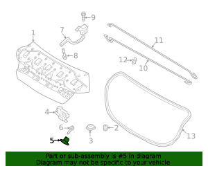 2019-2023 Hyundai Elantra Deck Lid Striker 81210-F2500 | OEM Parts Online