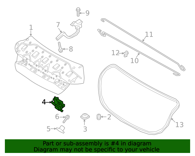 81230-AA010 - Trunk Lock Actuator Motor 2021-2024 Hyundai ...