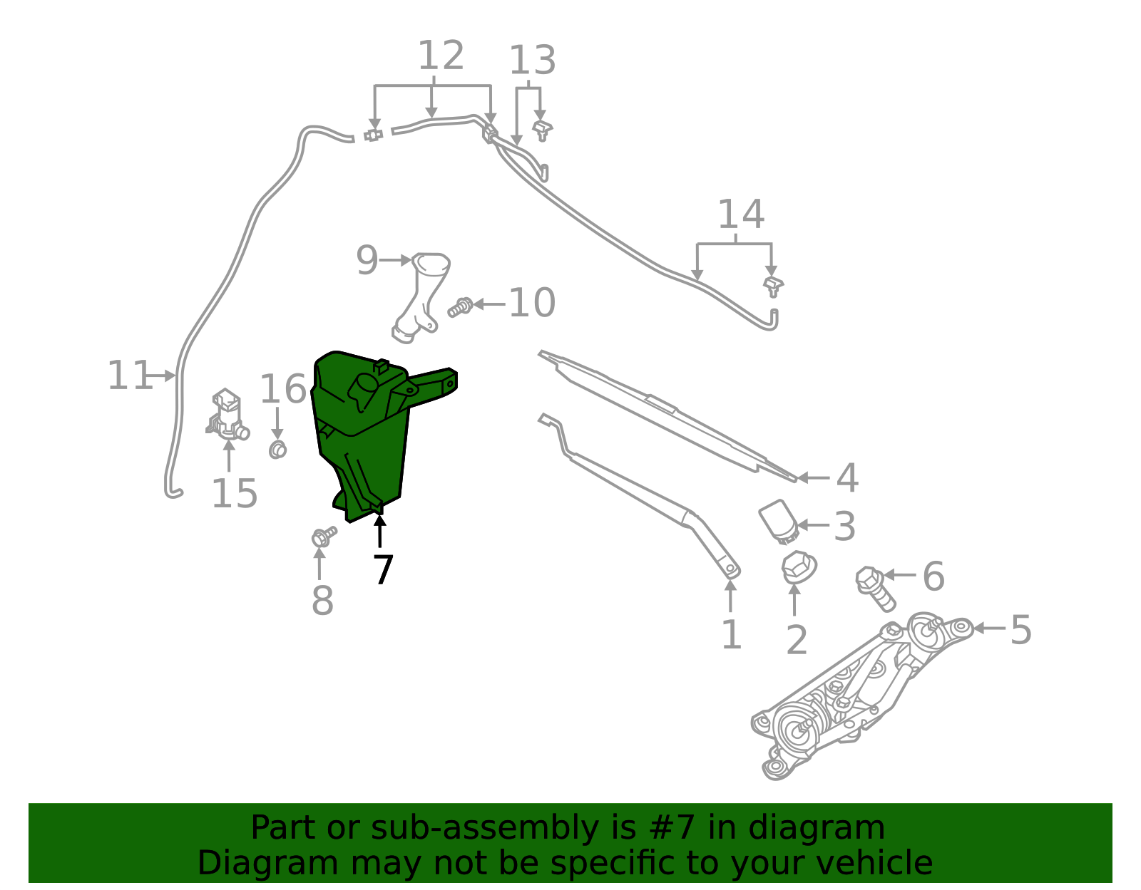2021-2024 Nissan Kicks Washer Reservoir 28910-5R01A | Scott Evans ...