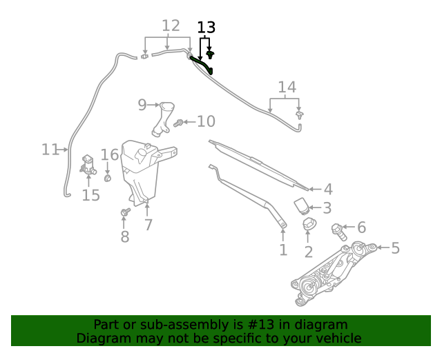 28932-5RB0A - Washer Nozzle - 2018 2019 Nissan Kicks | World OEM Parts ...