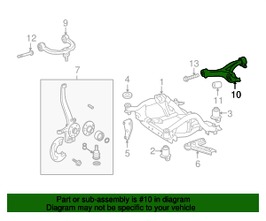 164-330-37-07 - Suspension Control Arm 2007-2011 Mercedes-Benz ML 63 ...