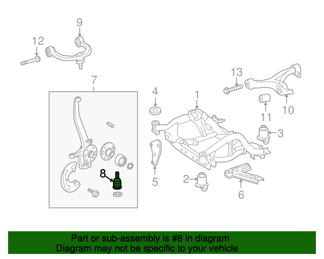 2006-2012 Mercedes-Benz Suspension Ball Joint 164-330-09-35 ...
