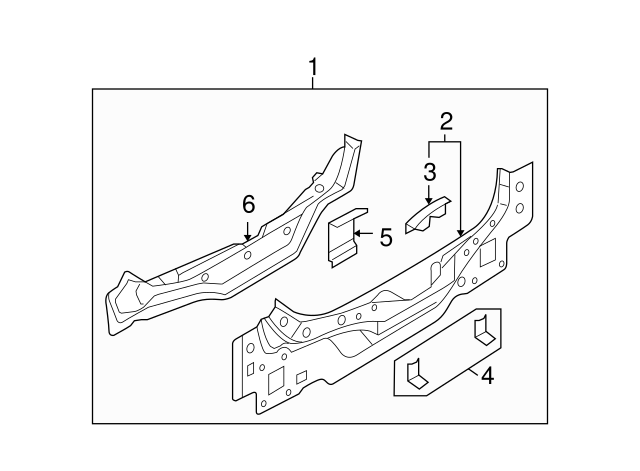 2006-2010 Mazda 5 Rear End Panel Reinforcement C235-70-780 | MazdaGear.com