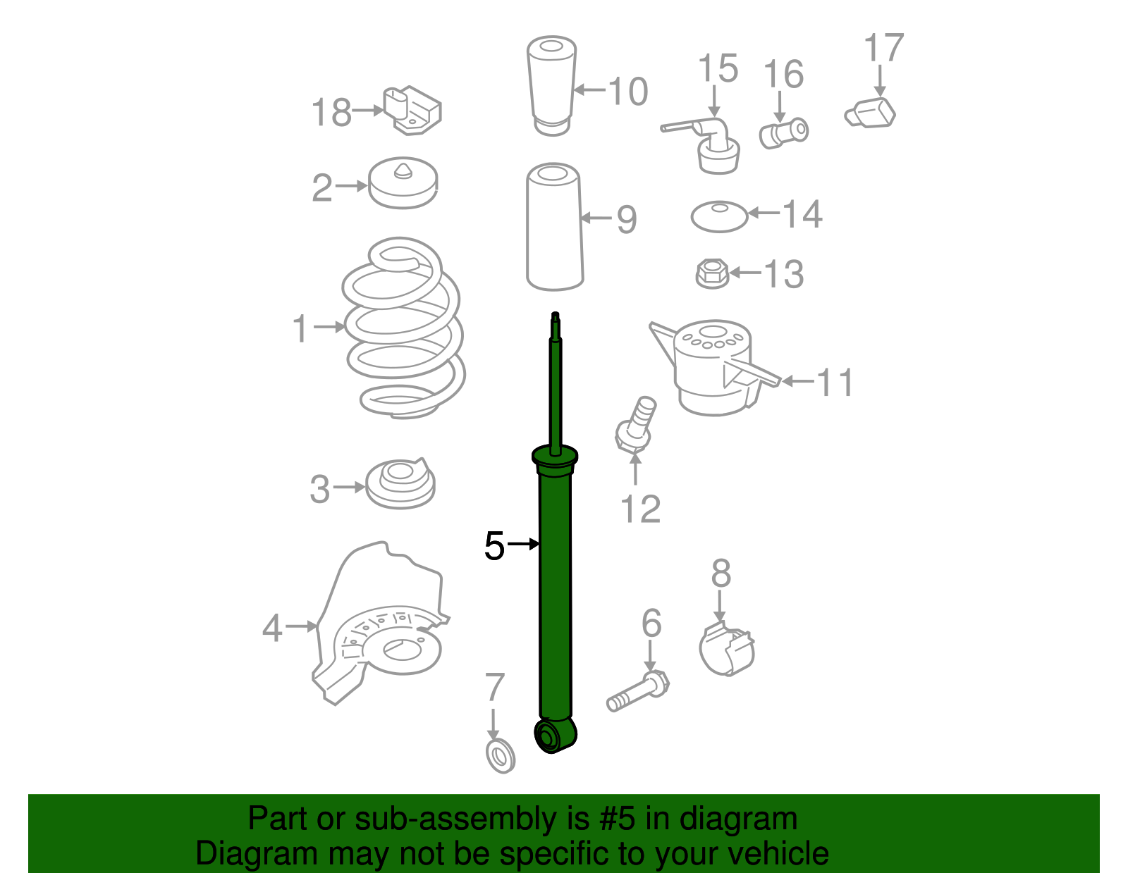 Genuine Porsche 95B-513-035-D |Shock Absorber | FREE Shipping on Most ...