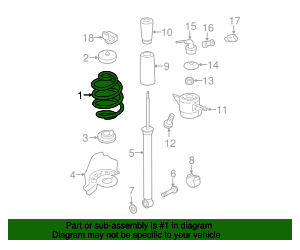 2015-2024 Porsche Macan Coil Spring 95B-511-115-AG-504 ...