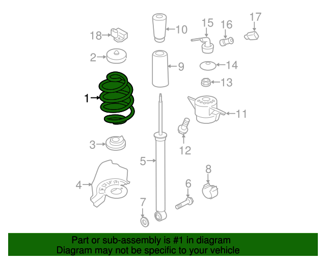 2015-2024 Porsche Macan Coil Spring 95B-511-115-AG-504 | AutoNation Parts